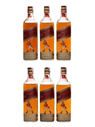 Johnnie Walker Red Label - Bot.1930s - Wooden Case : The Whisky Exchange
