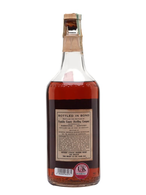 Old Poindexter Brand 5 Year Old - Bot.1946 : The Whisky Exchange