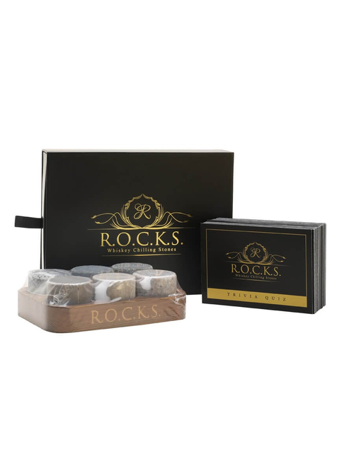 Rocks Whisky Stones and Whisky Quiz Set : The Whisky Exchange