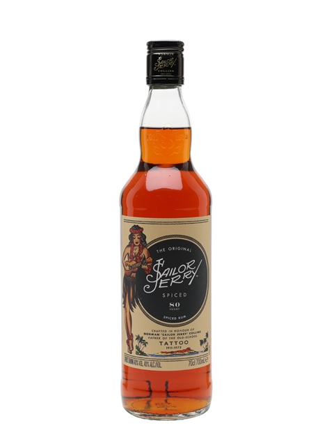 Sailor Jerry Spiced Rum - Hula Girl : The Whisky Exchange