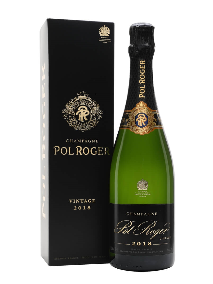 Pol Roger Brut Vintage 2018 Champagne - Gift Box : The Whisky Exchange
