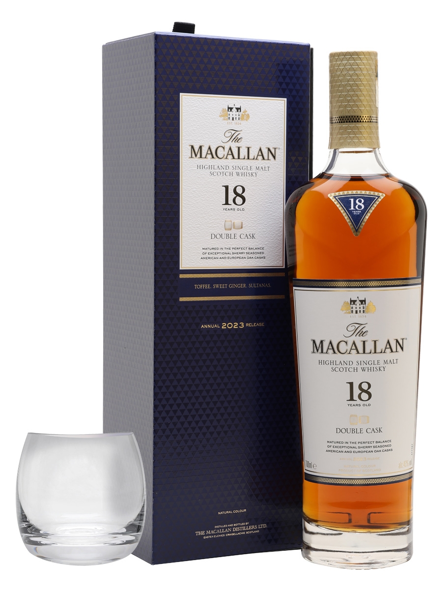 Macallan 18 Year Old Double Cask - 2023 Release Scotch Whisky : The Whisky Exchange