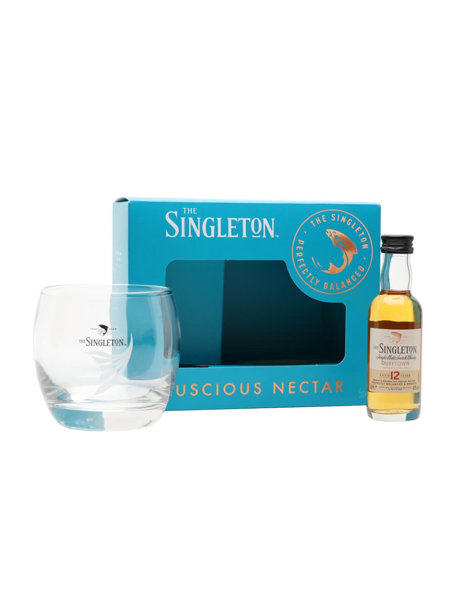 Singleton of Dufftown 12 Year Old Miniature and Glass Set : The Whisky ...