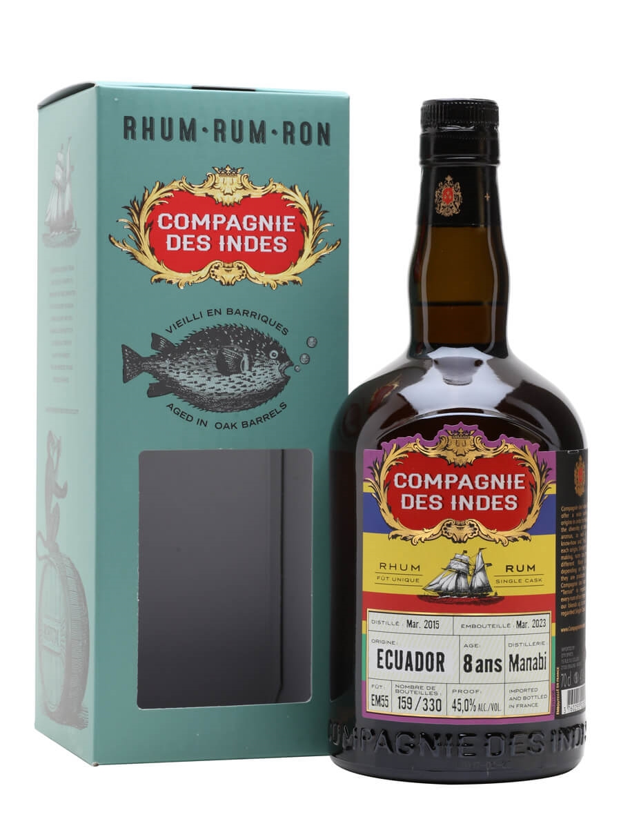 Ecuador (Manubi) Single Cask Rum - 8 Year Old - Compagnie des Indes ...