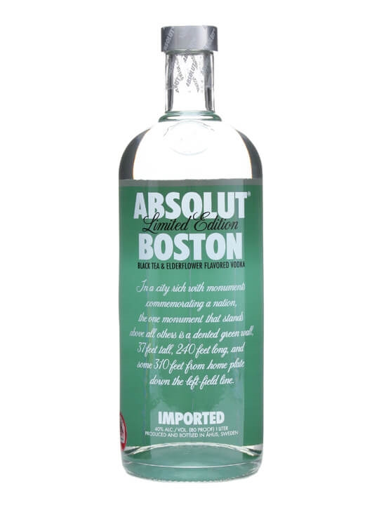 Absolut Boston - Black Tea & Elderflower Vodka : Buy from World's Best ...