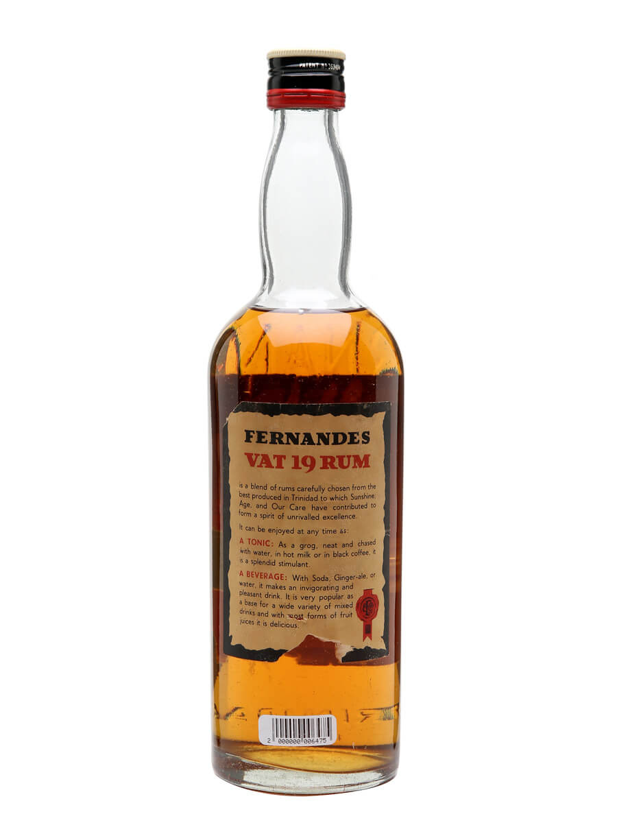 Fernandes Vat 19 Trinidad - Bot.1960s : The Whisky Exchange
