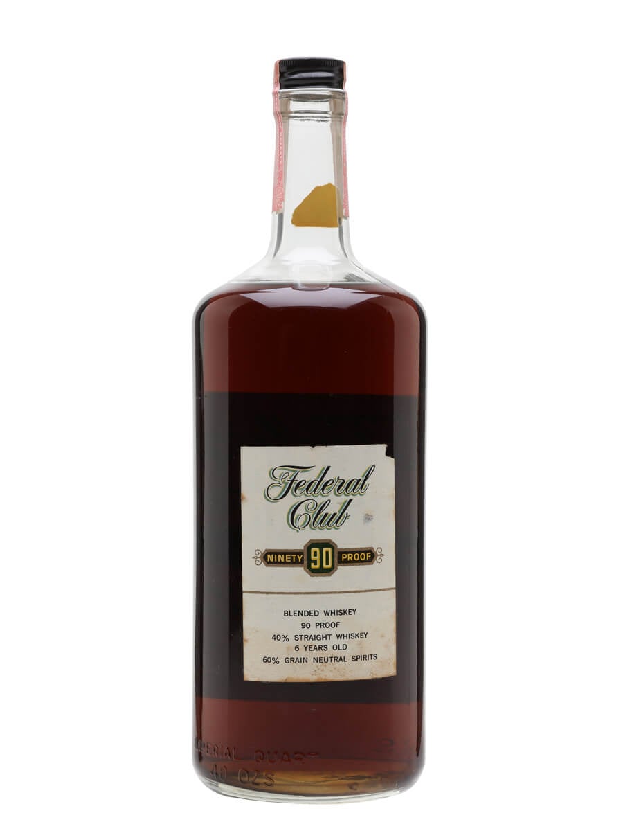 Federal Club 90 Proof Choice Blended Whiskey - Bot.1960s : The Whisky ...