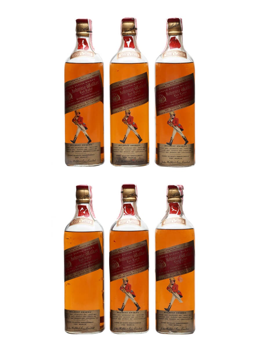 Johnnie Walker Red Label - Bot.1930s - Wooden Case : The Whisky Exchange