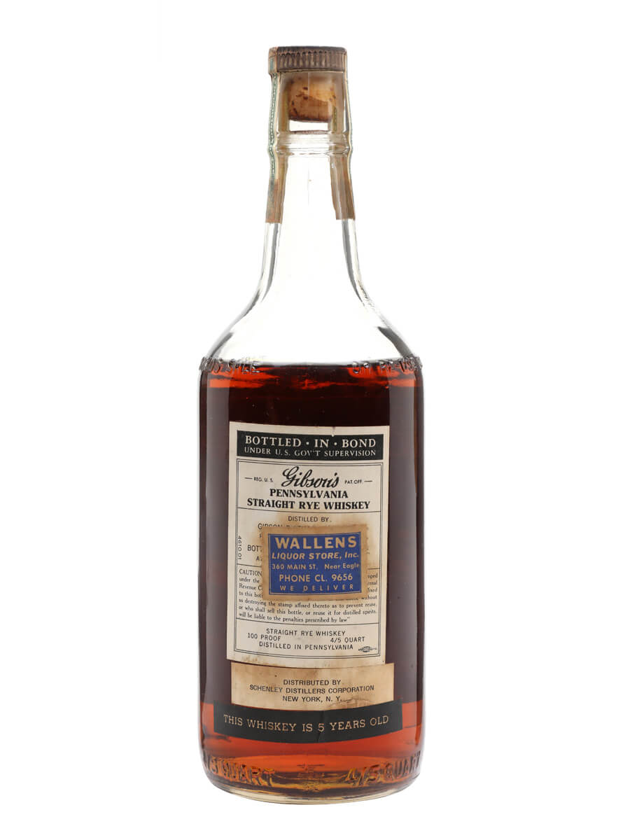 Gibson's 1940 Straight Rye - 5 Year Old : The Whisky Exchange