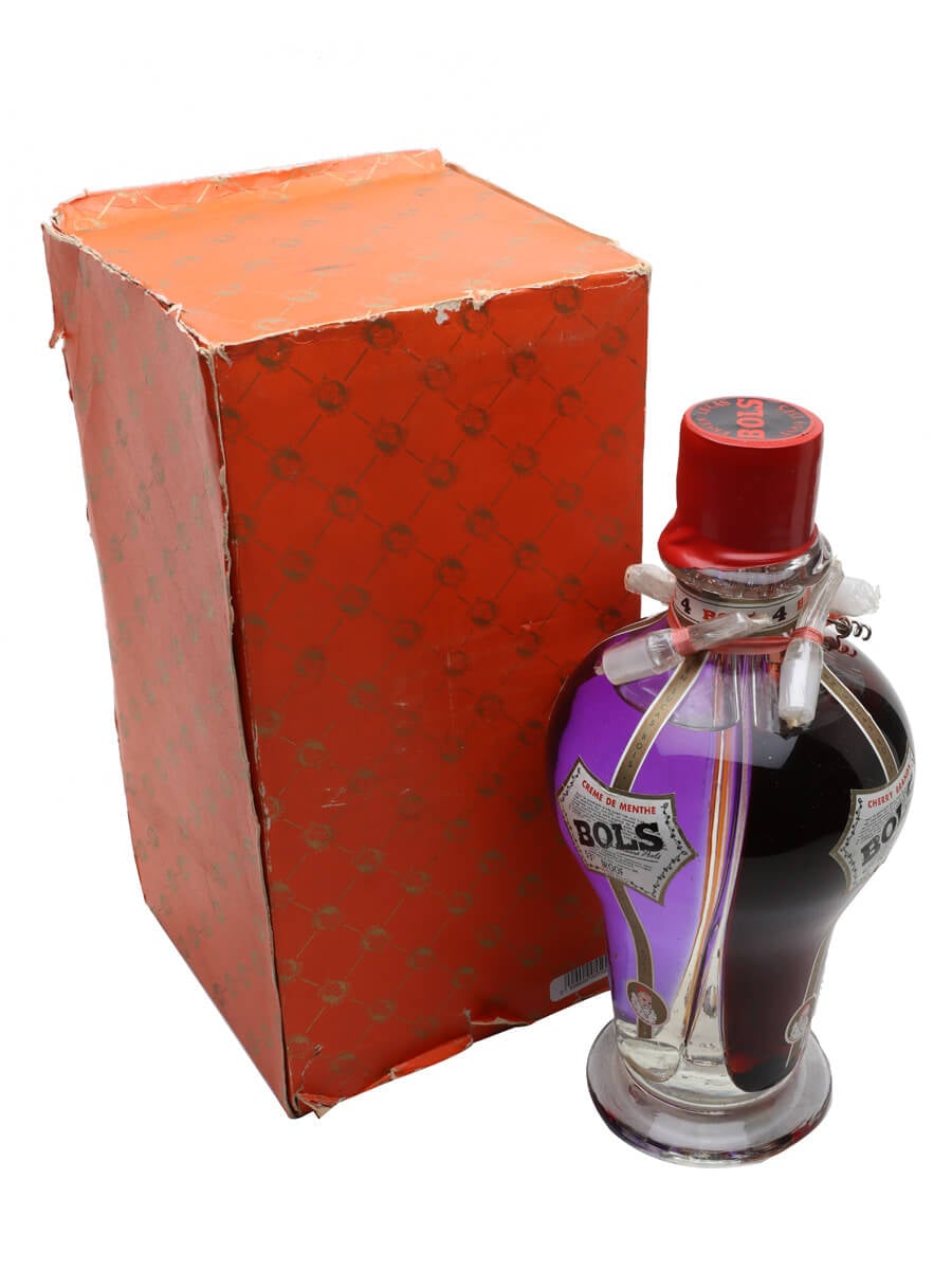 Bols Liqueur - 4 Compartment Bottle - Bottle1950s : The Whisky Exchange