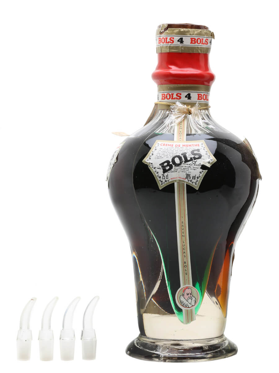 Bols Liqueur- 4 Compartment Bottle- Bot.1950s : The Whisky Exchange