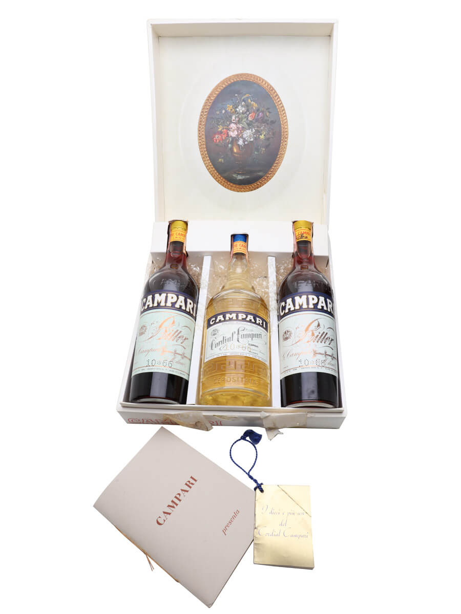 Campari Bitter & Cordial Set - Bot.1960s - 3 x 75cl : The Whisky Exchange
