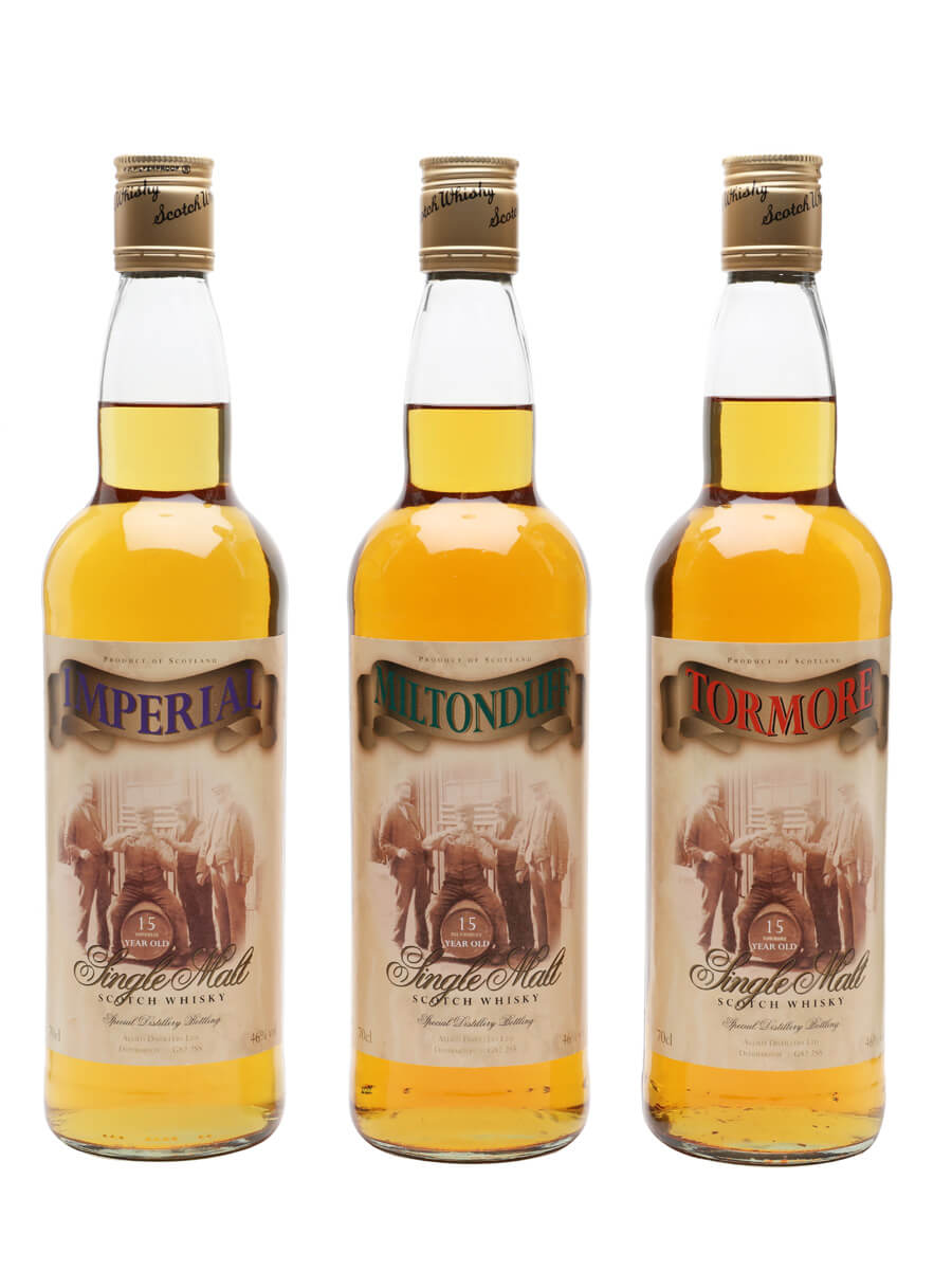 Allied Distillers 15 Year Old Collection - 6 Bottles Scotch Whisky ...