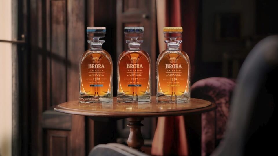 Brora Triptych (1972, 1977 and 1982) Scotch Whisky : The Whisky Exchange
